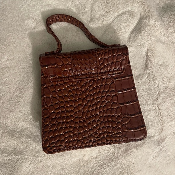 Bags | Brown Croc Purse | Poshmark
